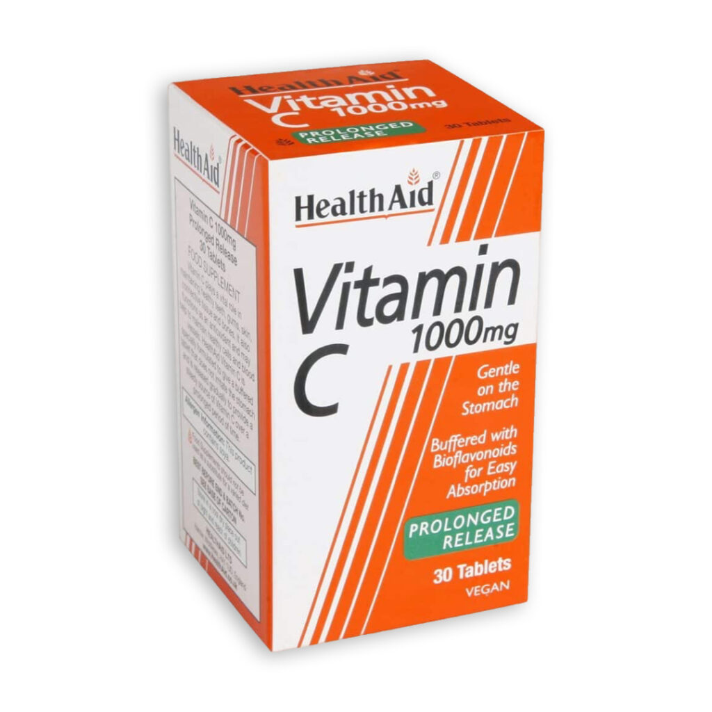 HEALTH AID VITAMIN C 1000 мг ТАБЛЕТИ (30 ТАБЛЕТИ) - Lifeline Pharmacy