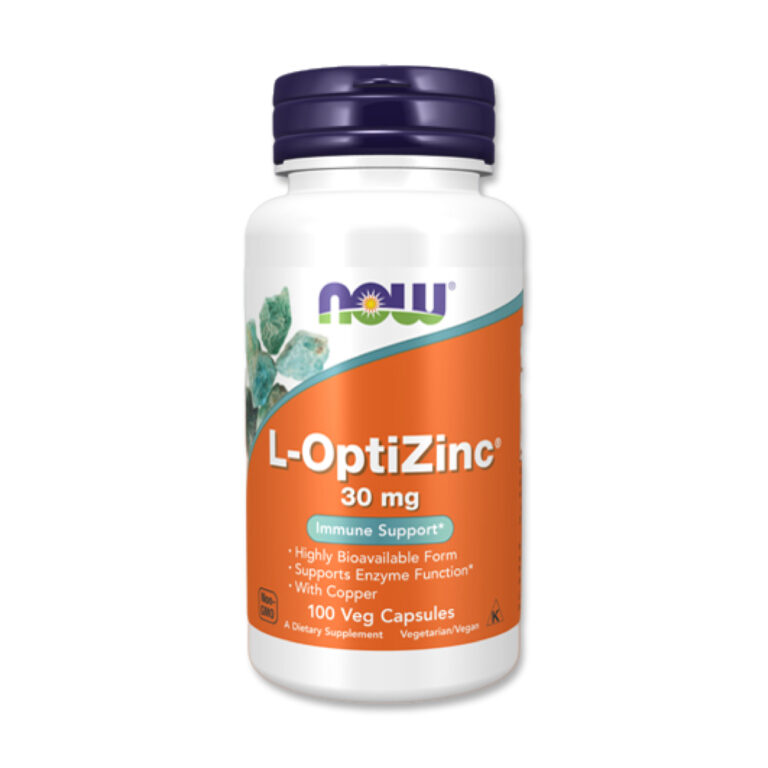 NOW L-OPTI ZINC 30мг (100 КАПСУЛИ) - Lifeline Pharmacy
